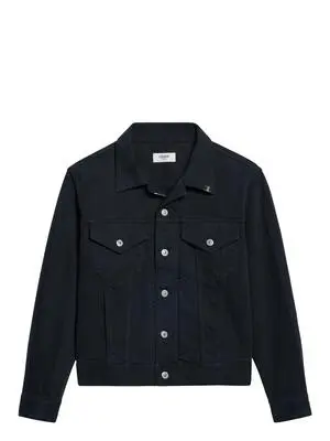 Celine Trucker Jacket Overdye Heavy Stone Wash - Black