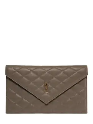 SAINT LAURENT Saint Laurent Quilted Envelope Pouch