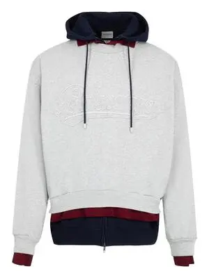 Balenciaga Layered Crewneck Hoodie - Grey