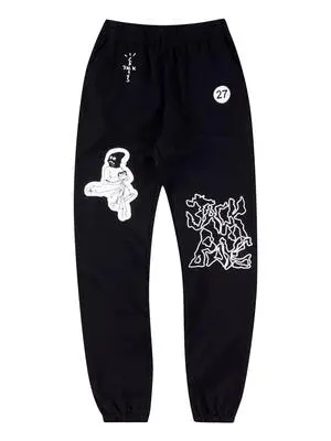 TRAVIS SCOTT Jackboys Mask On Sweatpants - Black