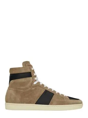 Saint Laurent Saint Laurent Court Classic SL/10H High Top Sneakers Tan