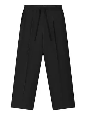 Fear Of God Silk Blend Pleat Front Drawstring Pant - Black