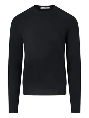 BALLANTYNE BALLANTYNE Cashmere Crewneck Sweater Black