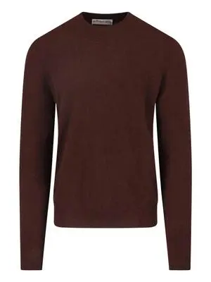 BALLANTYNE BALLANTYNE Cashmere Crewneck Sweater Brown