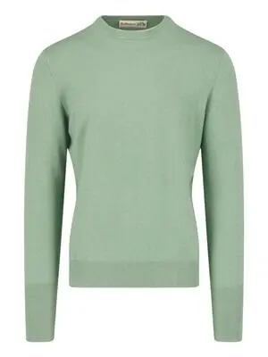 BALLANTYNE BALLANTYNE Cashmere Crewneck Sweater Green