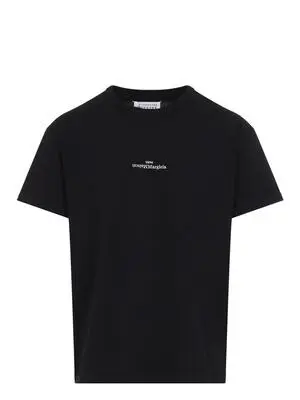 MAISON MARGIELA Reversed Logo Cotton T-shirt - Black