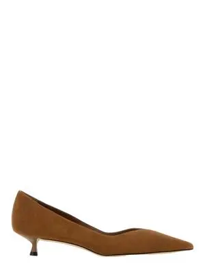 STUART WEITZMAN STUART WEITZMAN Eva Suede Kitten Heel Pumps