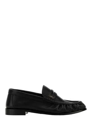SAINT LAURENT SAINT LAURENT Calf Leather Loafers With Horsebit Detail