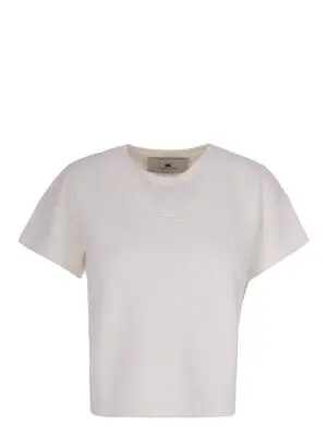 ELISABETTA FRANCHI Elisabetta Franchi Embossed Logo Short-Sleeve T-Shirt
