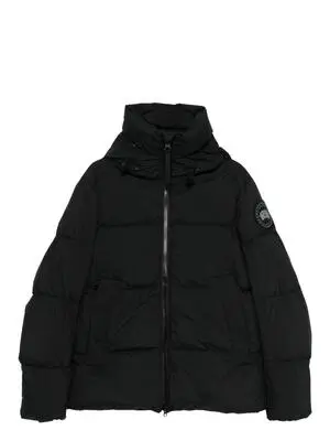 Canada Goose Crofton Padded Jacket With Logo - Black
