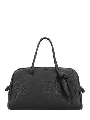 Jacquemus JACQUEMUS Le Petit Turismo Mini Crushed Leather Tote Bag Black