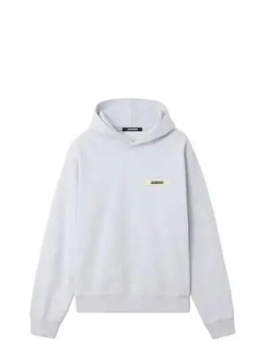 Jacquemus Grosgrain Detail Hoodie - Grey