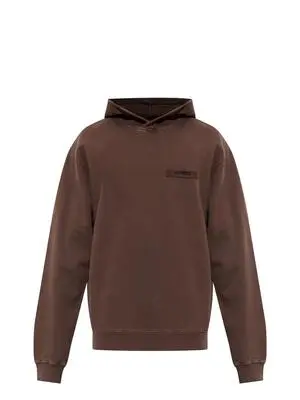 Jacquemus Jacquard Grosgrain Hoodie - Brown