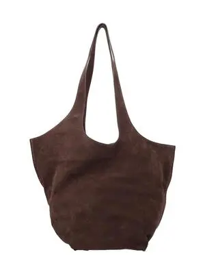 Attico Oversized Suede Tote Bag - Brown