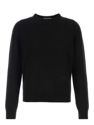 Fendi 100% Cashmere Mock Neck Pullover - Black