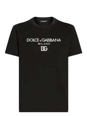 Dolce & Gabbana Designer Logo T-shirt - Black