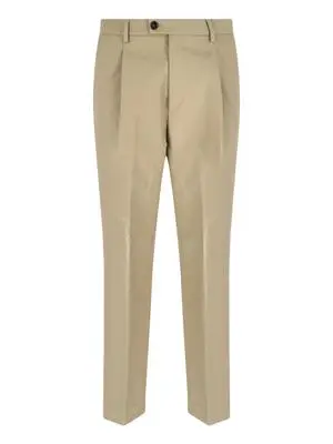 BEABLE BEABLE Tailored Straight-Leg Cotton Trousers