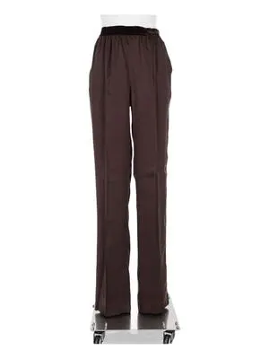 TOM FORD TOM FORD Silk Wide-Leg Trousers Brown