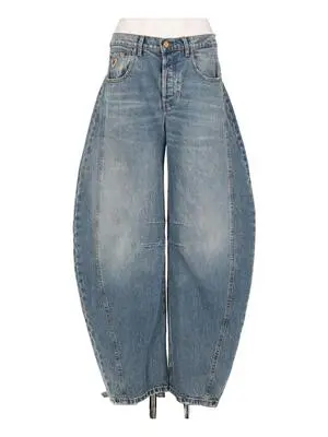 LOIS High-waisted Barrel-leg Jeans - Blue