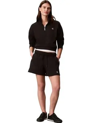 Calvin Klein Monogram Fleece Shorts - Black