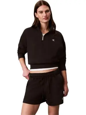 Calvin Klein Calvin Klein Jeans Monogram Logo Fleece Sweatshirt Black