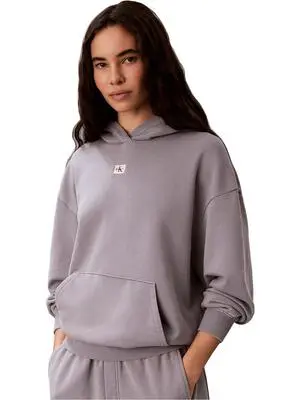Calvin Klein Monologo Terry Hoodie - Quicksilver