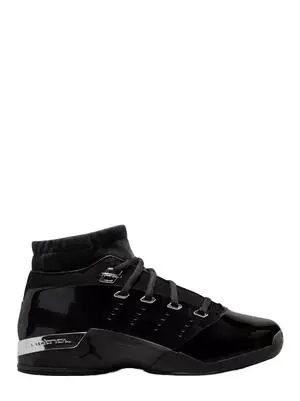 JORDAN Air 17 Low Patent Leather Sneakers - Black