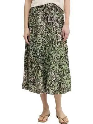 MARC O'POLO Marc O'Polo Floral Print Flared Midi Skirt