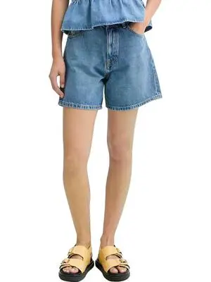 Marc O'polo Denim Logo Patch Shorts - Blue