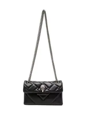Kurt Geiger Mini Kensington Quilted Leather Shoulder Bag - Black