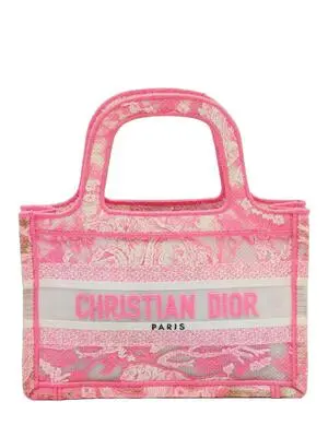 Dior Christian Dior 2022 Mini Book Toile De Jouy Tote Bag Pink