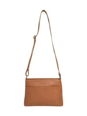 DUFFLE&CO Rose Leather Crossbody Bag - Brown