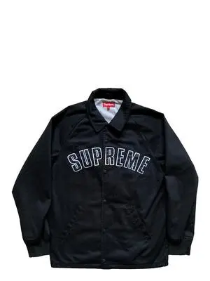 Supreme Twill Coaches Jacket - Black