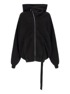 Rick Owens Mountain Hun' Zip-up Hoodie - Black