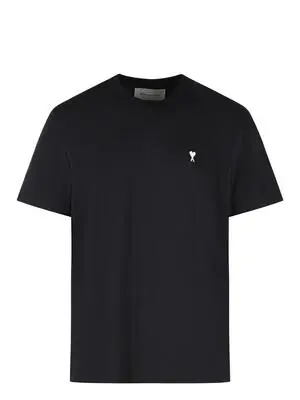 AMI Paris Cotton T-shirt - Black