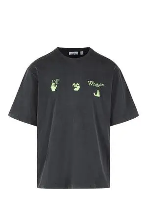 Off-White Bacco Arrow' Cotton T-shirt - Black