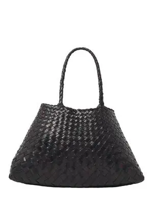 Dragon Diffusion Santa Croce Big Dark Leather Bag - Brown