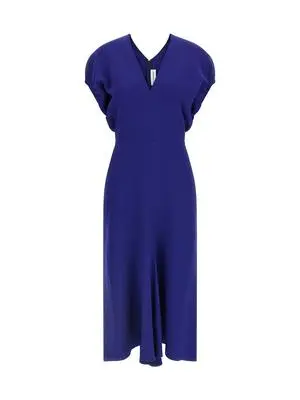 Victoria Beckham Edith Midi Dress - Blue