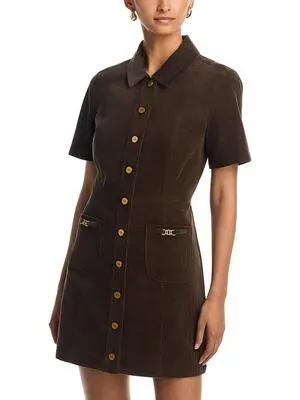PAIGE Paige Clementine Corduroy Shirt Dress