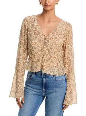 PAIGE Paige Mila Blouse - Printed Silk Blend