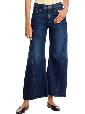 MOTHER Lil Lemon Twist High Rise Wide Leg Jeans - Fresh Squeezed