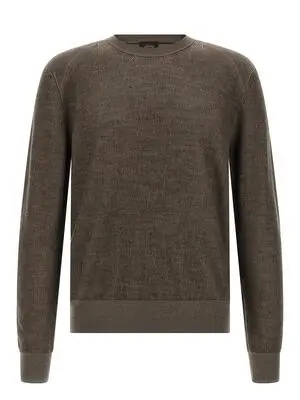 Brioni Vanisé Weave Sweater - Brown