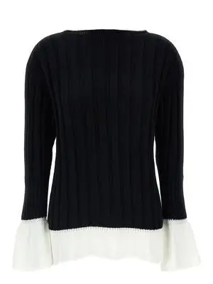 Issey Miyake ISSEY MIYAKE "Behind The Scenes" Ribbed Cotton Sweater Multicolor