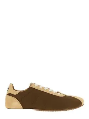 AMI Paris Two-tone Suede And Fabric Sneakers - Multicolor