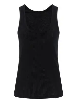 Isabel Marant Étoile Thea Ribbed Tank Top - Black