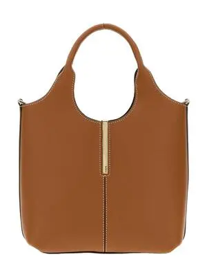 TOD'S Leather Mini Shopping Bag - Brown
