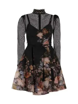 Zimmermann Printed Organdy Valiant Mini Dress - Multicolor