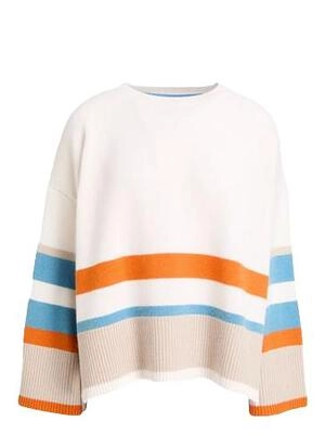 PUROTATTO Cashmere Striped Sweater - Cream