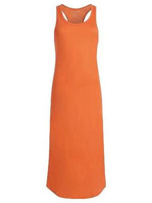 Majestic Filatures Sleeveless Crewneck Midi Dress - Orange