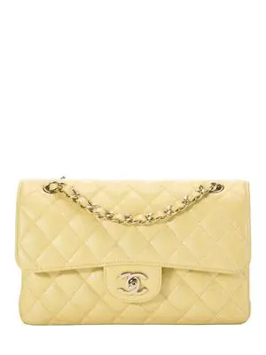 CHANEL Chanel Iridescent Quilted Caviar Classic Double Flap Small